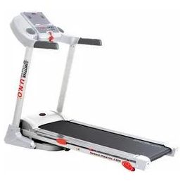 UNO Fitness Laufband "Speed Master 1.8 M (mit/ohne Unterlegmatte)" Gr. 1, bunt (weiß, silberfarben), MOTIVE FITNESS BY U.N.O., Laufbänder, ohne Unterlegmatte, bis max. 18 km/h, klappbar, B:68cm H:125cm L:150cm
