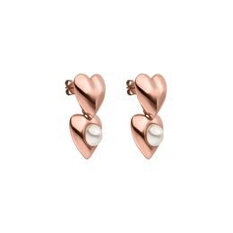 PURELEI Ohrringe 'My Heart' Damen Größe one size rosegold / perlweiß