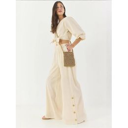 Bianco Lucci Pantsuit female Beige size L