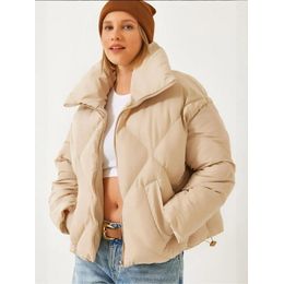Bianco Lucci Winter Jacket female Beige size S/L