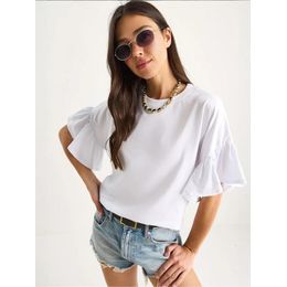 Bianco Lucci T-Shirt Damen Größe S weiß