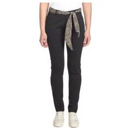 Chinohose Le Temps Des Cerises "DYLI 4", Damen, Gr. 30, US-Größen, schwarz, 98% Baumwolle, 2% Elasthan, Hosen, aus Baumwollstretch
