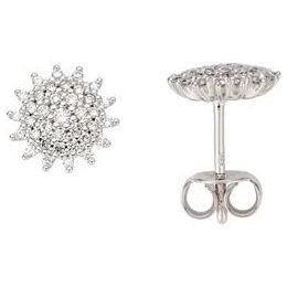 Paar Ohrstecker Firetti "Schmuck Geschenk Gold 585 Ohrschmuck", weiß (weißgoldfarben, weiß), Ohrringe, Damen, 0,32 P2 = erkennbare Einschlüsse, Diamanten Weißgold 585, Diamanten, Weißgold 585, mit Brillant - Krappenfassung