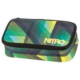 Federtasche Nitro "Pencil Case XL", Kinder, bunt (gr&uuml;n, gelb, blau, schwarz), Polyester, Schreibger&auml;teetuis, Federm&auml;ppchen, Schlamperm&auml;ppchen, Faulenzer Box, Stifte Etui