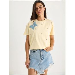 Bianco Lucci Shirt female Yellow size M