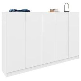 borchardt Möbel Schuhschrank BORCHARDT MÖBEL, weiß (weiß matt), B:190cm H:120cm T:35cm, Schränke