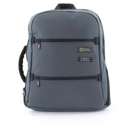 Cityrucksack National Geographic "Mutation", Gr. B/H/T: 16cm, grau, Kunstfaser, Rucksäcke, aus recyceltem Material