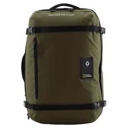 Cityrucksack National Geographic "OCEAN", Gr. B/H/T: 36cm, braun, Kunstfaser, unifarben, Rucksäcke, aus recycelten PET-Flaschen