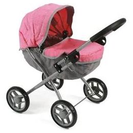 Bayer Chic 2000 Puppenwagen CHIC2000 "Lilli, Melange Pink", rosa (melange pink), Puppenwagen, KinderB:35cm H:60cm T:35cm, zusammenklappbar, B:35cm H:60cm T:35cm
