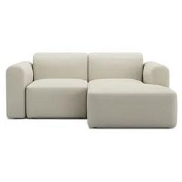 Ecksofa TENKSOM "Rund, kompakte Relax-Ecke, für kleine Räume, hoher Sitzkomfort", weiß, B:194cm H:71cm T:152cm, Sofas, Bezüge wechselbar, Kaltschaum im Sitz, Nordic Swan Ecolabel