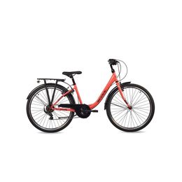 S'COOL S'COOL Kinderfahrrad - chiX 26 Zoll 6-Gang | ab 10 Jahre - Coral/Dark Red | Gr.: onesize
