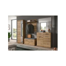 xonox.home Sitzbank inkl. Sitzkissen (B/H/T: 90x44x40 cm) in Evoke Oak Nachbildung | Gr.: onesize