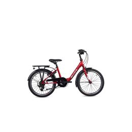 S'COOL S'COOL Kinderfahrrad - chiX 20 Zoll 6-Gang | ab 6 Jahre - Red/White | Gr.: onesize