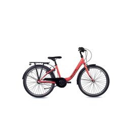 S'COOL S'COOL Kinderfahrrad - chiX 24 Zoll 3-Gang | ab 8 Jahre - Coral | Gr.: onesize