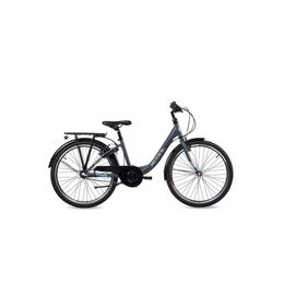 S'COOL S'COOL Kinderfahrrad - chiX 24 Zoll 3-Gang | ab 8 Jahre - Grey | Gr.: onesize