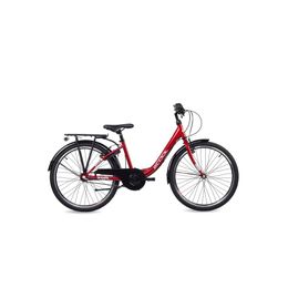 S'COOL S'COOL Kinderfahrrad - chiX 24 Zoll 3-Gang | ab 8 Jahre - Red | Gr.: onesize