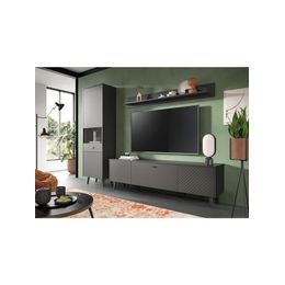 xonox.home Wandboard (B/H/T: 160x20x20 cm) in grau matt tiefzieh | Gr.: onesize