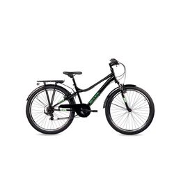 S'COOL S'COOL Kinderfahrrad - troX 26 Zoll 6-Gang | ab 10 Jahre - Black/Green | Gr.: onesize
