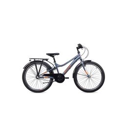 S'COOL S'COOL Kinderfahrrad - troX 24 Zoll 3-Gang | ab 8 Jahre - Grey | Gr.: onesize
