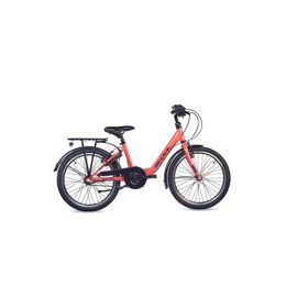 S'COOL S'COOL Kinderfahrrad - chiX 20 Zoll 3-Gang | ab 6 Jahre - Coral/Dark Red | Gr.: onesize