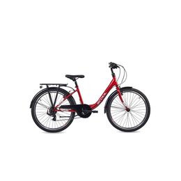 S'COOL S'COOL Kinderfahrrad - chiX 24 Zoll 6-Gang | ab 8 Jahre - Red/White | Gr.: onesize