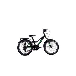 S'COOL S'COOL Kinderfahrrad - troX 20 Zoll 6-Gang | ab 6 Jahre - Black/Green | Gr.: onesize