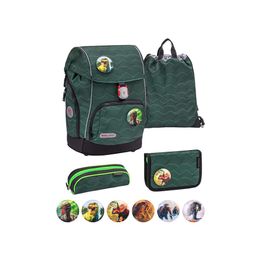 Belmil Premium Schulranzen-Set 5tlg. Comfy Plus "Twist of Lime" Für kleine Kinder | Gr.: onesize