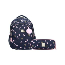 Vadobag Schulrucksack & Federmäppchen Milky Kiss 34 Liter in Heart Of Gold | Gr.: onesize