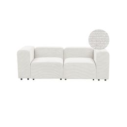 Beliani 2-Sitzer Sofa FALSTERBO in Weiß - (W) 204 x (H) 70 x (L) 105 cm | Gr.: onesize
