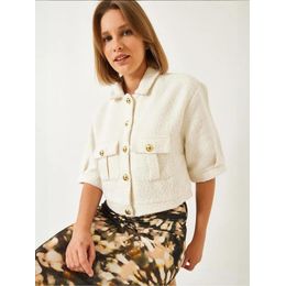 Bianco Lucci Between-Season Jacket female White size M