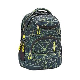 Wave Rucksack "Infinity Stripes Green" schwarz, H 43 cm B 31 cm T 22 cm | Gr.: onesize