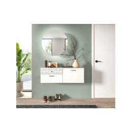 xonox.home Garderobenkombination (B/H/T 110x192x34 cm) in weiß | Gr.: onesize