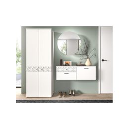 xonox.home Garderobenkombination (B/H/T 195x192x34 cm) in weiß | Gr.: onesize