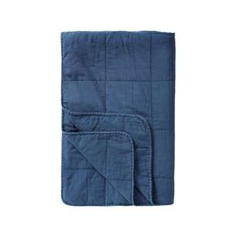 IB Laursen Vintage Quilt unifarben in indigo | Gr.: onesize
