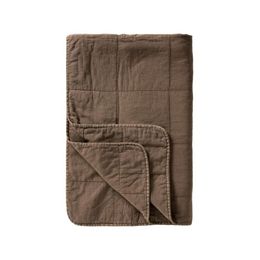 IB Laursen Vintage Quilt unifarben in chocolate | Gr.: onesize