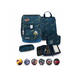 Belmil 6tlg-Set: Premium Schulranzen Comfy Plus in Orion Blue H36xL27xT19 cm | Gr.: onesize