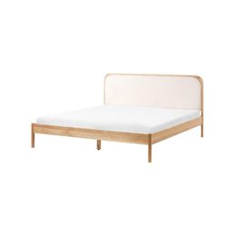 Beliani Doppelbett DOSCHES in Braun - (W) 186 x (H) 100 x (L) 208 cm | Gr.: onesize