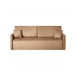 Beliani Schlafsofa EGGE in Braun - (W) 220 x (H) 88 x (L) 93 cm | Gr.: onesize