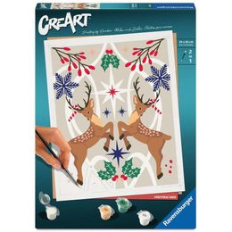 Ravensburger Malprodukte CreArt, Malen nach Zahlen Adults Trend - Weihnachtlicher Hirsch Ab 12 Jahre in bunt | Gr.: onesize