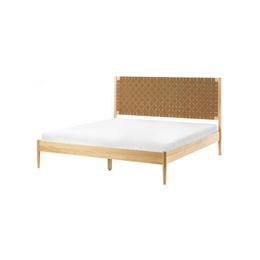 Beliani Doppelbett BRUNEMONT in Braun - (W) 167 x (H) 110 x (L) 208 cm | Gr.: onesize