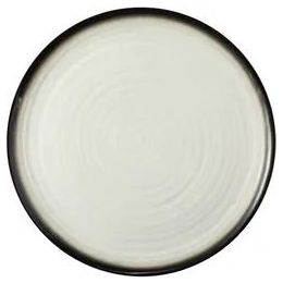 Speiseteller Seltmann Weiden "Terra Corso", weiß (weiß, anthrazit, beige, grau), B:31,5cm H:2,2cm L:31,5cm T:31,5cm Ø:31,5cm, Porzellan, Speiseteller, Teller rund 31 cm