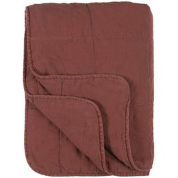 IB Laursen Vintage Quilt unifarben in rost | Gr.: onesize
