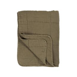 IB Laursen Vintage Quilt unifarben in olive | Gr.: onesize
