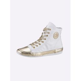 Andrea Conti Sneaker in weiß-goldfarben | Gr.: 41