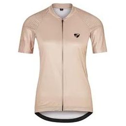 Radtrikot Ziener "NESTELA", Damen, Gr. 38, beige, Obermaterial: 1. 100% Polyester; 2. 86% Polyester, 14% Elasthan, Trikots
