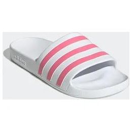 Badesandale Adidas SPORTSWEAR "AQUA ADILETTE", Damen, Gr. 40,5, wei&szlig; (cloud wei&szlig;, rose tone, cloud wei&szlig;), Synthetik, Schuhe, Badelatschen