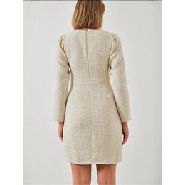 Bianco Lucci Kleid Damen Größe 40 beige Winterkleid