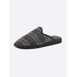 WITT WEIDEN Pantoffel in grau-kariert | Gr.: 40