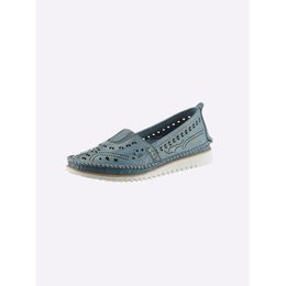 Andrea Conti Slipper in jeansblau | Gr.: 42