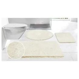 Möve Badematte MÖVE "Superwuschel, Badvorleger, Badezimmer Teppich" Gr. 7, nature, H:40mm, Polyester, Badematten, Mikrofaser-Badematte, Badteppich, rechteckig, rund & als 3-tlg. Set